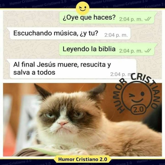 Al final Jesús muere resucita y salva a todos - MEMES CRISTIANOS
